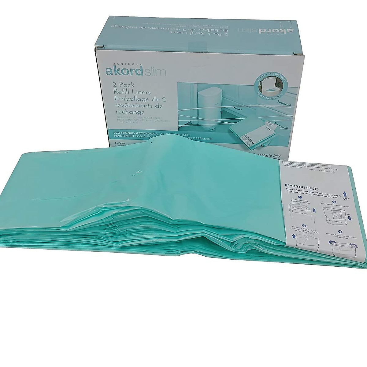 Akord Refill Liners for Akord Slim 7 Gallon Receptacle (4 Pack)