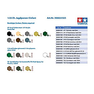 TAMIYA Models German Sdkfz184 Elefant 1/35