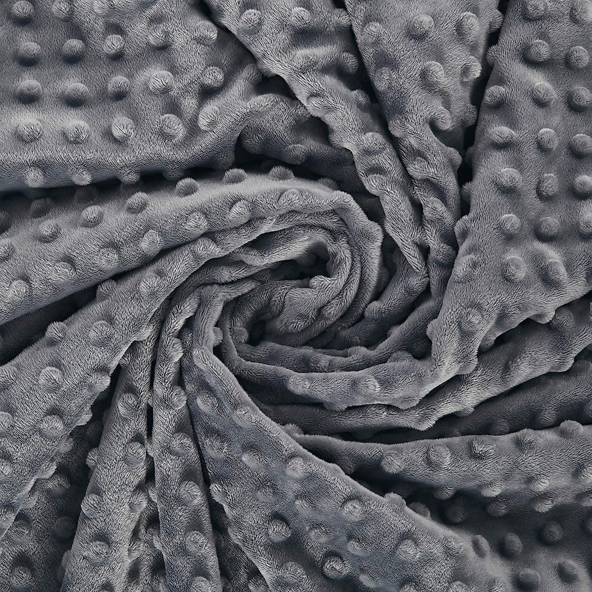 RelaxBlanket 60''x80'' Duvet Cover for Weighted Blanket | Premium Super Soft Minky Dot | Dark Grey