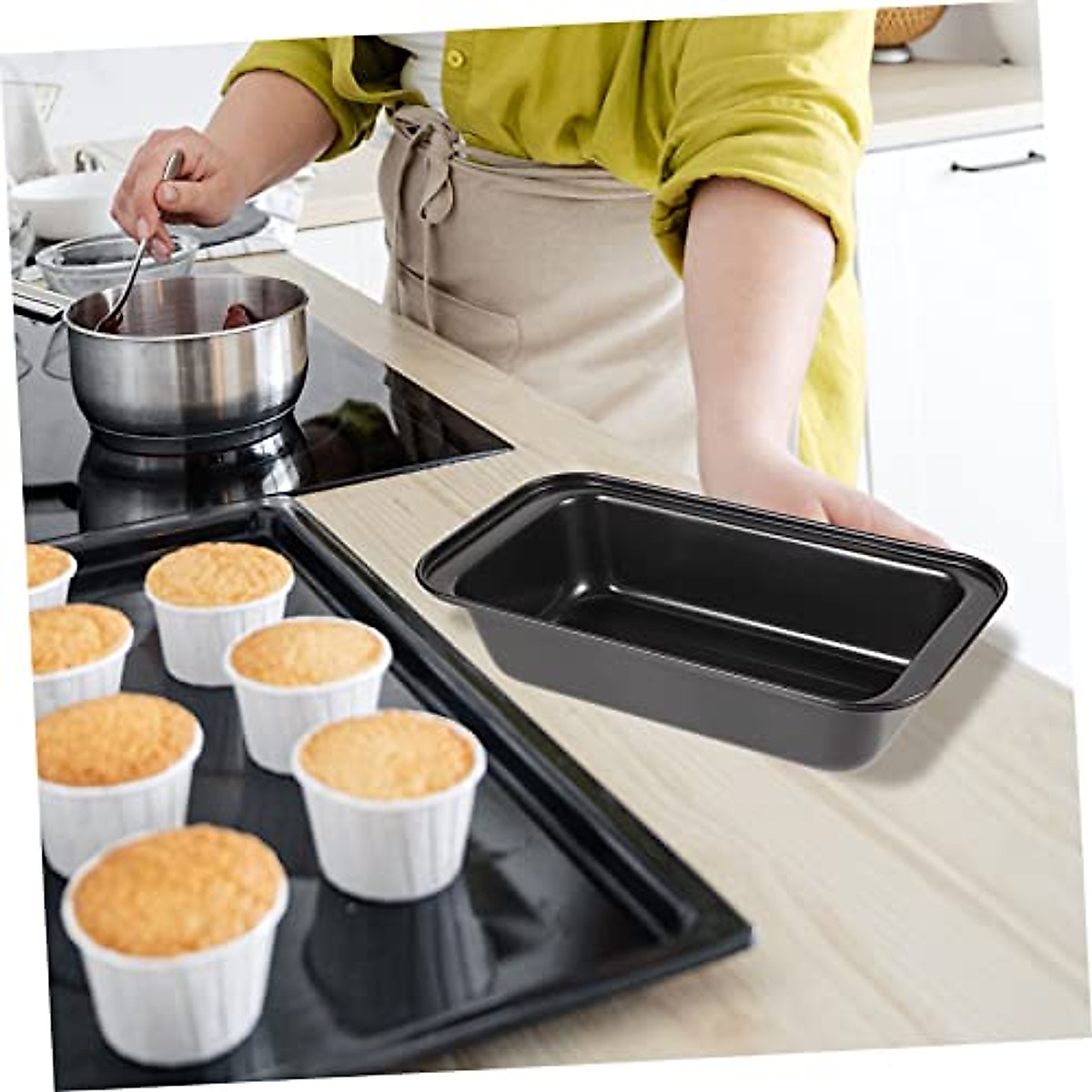 2pcs Bread Pan Home Bake Mold Metal Loaf Tin Baking Bread Loaf Pan Toast Baking Mold Non-stick Loaf Pan Toast Cooking Mold Convenient Loaf Pan Kitchen Loaf Pan Kitchen Gadget