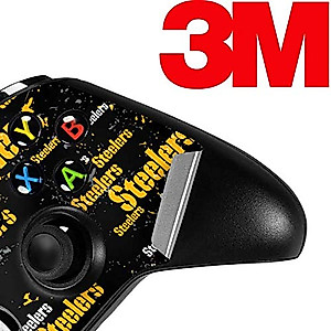 Skinit Decal Gaming Skin Compatible with Xbox One S Controller - Officially Licensed NFL Pittsburgh Steelers - Blast Dark Design
