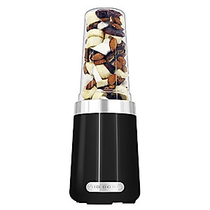 Big Boss powerful and Professional 15 Piece high speed 600 Watt personal countertop blender/Mixer - Recipe book included- Pulverizes and Liquefies fruits and vegetable – Simple and easy to use- Black