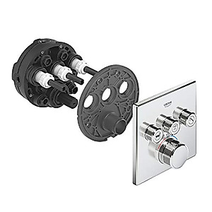 GROHE 29142000 Grohtherm Smart Thermostatic Trim With Control Module, Starlight Chrome