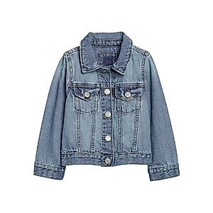 GAP baby-girls Denim Jacket LIGHT WASH 0-3M