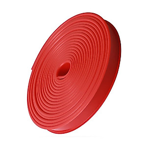 LKYJD 4m U Shape Veneer Edge Banding Strip, Self Adhesive Wood Edging Veneer Tape, Kitchen Worktop Edging Protectors Joining Strip, Edging Trim Sealing Strip, Tables and Chairs, Cabinets（Red-18mm）