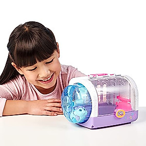Little Live Pets - Lil' Hamster: Popmello & House Playset | Interactive Toy. Scurries, Sounds, and Moves Like a Real Hamster. Soft Flocked. Batteries Included. for Kids 4+