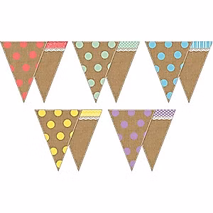 Teacher Created Resources Shabby Chic Pennants (77170)