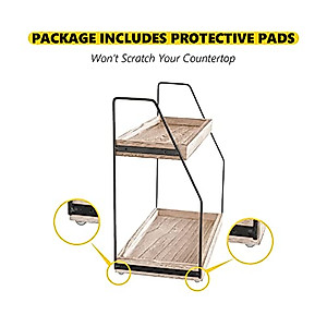 Bathroom Counter Organizer, Vanity Organizers and Storage Tray, Bathroom Countertop Shelf, Bathroom Under Sink Organizer, Rustic Bathroom Kitchen Coffee Station Decor