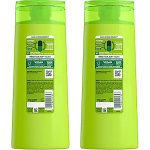 Garnier Fructis Fortifying 2-in-1 Shampoo and Conditioner for Stronger-Looking Hair with Touchable Softness, Daily Hair Care for Men and Women, Vegan, Paraben-Free 22 Fl Oz, 2 Count