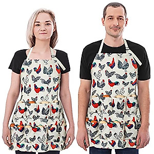 2 Pcs Egg Apron for Fresh Eggs Hen Duck Goose Eggs Holder Aprons Adjustable Gathering Apron with Pockets for Home Kitchen (Classic)