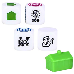 Hasbro Gaming Monopoly Diced Game, Easy to Learn Game, Quick Game, Portable Travel Board Game, Fast Game for Kids Ages 8 and Up