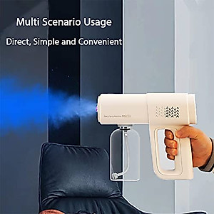 Handheld Steam Fogger Sprayer Gun Spray Machine Nano Electric Sanitizing Atomizer (White)