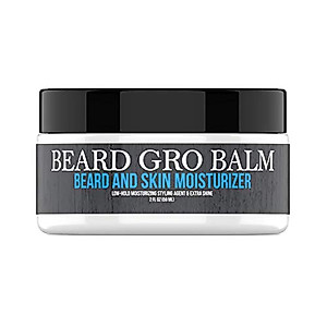Uncle Jimmy Products Beard Gro Balm | Beard and Skin Moisturizer goes to work immediately to tame unruly hairs for a softer, thicker beard | Softens Beards and Mustaches 2 Fl Oz