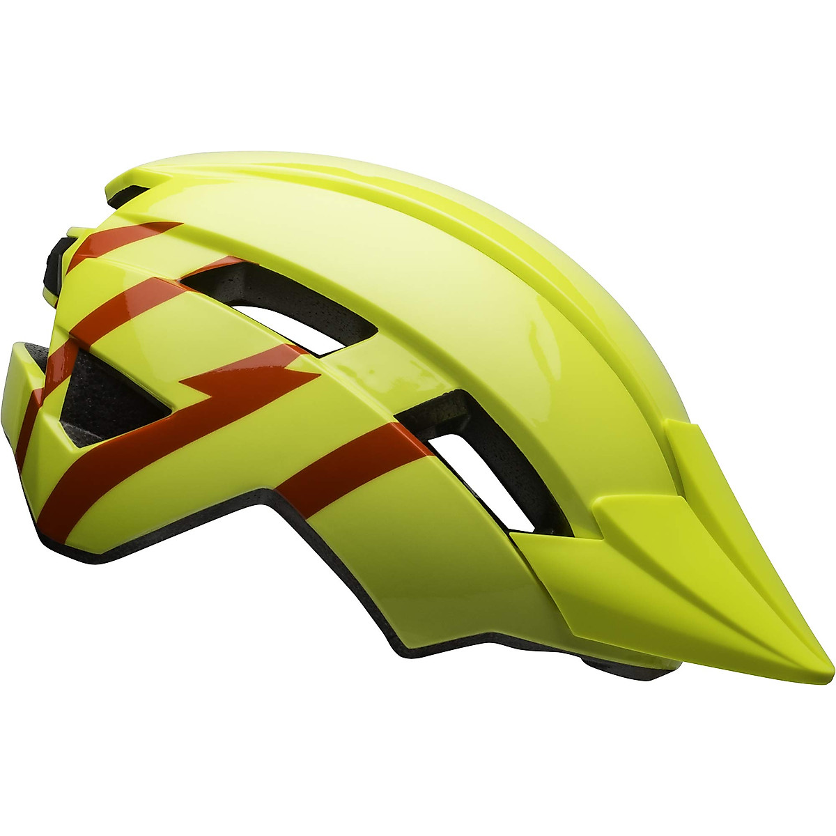 BELL Sidetrack II Youth Bike Helmet - Strike Gloss Hi-Viz/Red (2023), Universal Youth (50-57 cm)