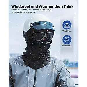 ILM Motorcycle Balaclava Face Mask for Ski Snowboard Cycling Working Men Women Cold Weather Snow Mask
