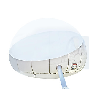 CNCEST Inflatable Bubble House, 13ft Dia. Waterproof Luxurious Transparent Outdoor Dome Double Tunnel Inflatable Bubble Tent with Blower for Camping, Music Festival, Stargazing