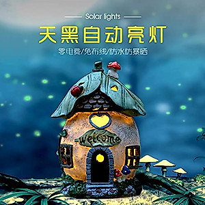 XIANGGELI Creative Jewelry Solar Decorative Light House Decoration Outdoor Villa Garden Courtyard Home Balcony