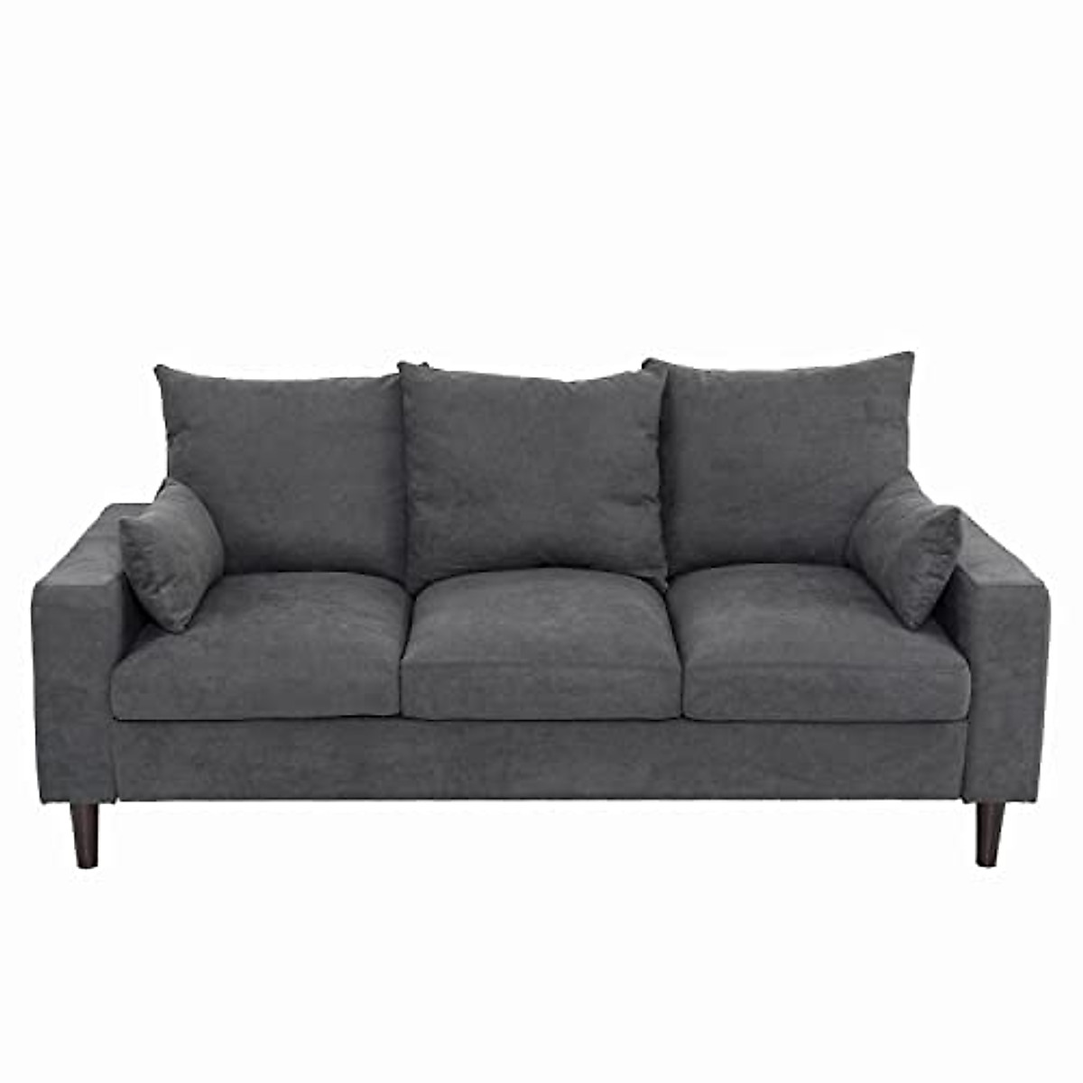 Panana Modern Sofa Couch for Living Room Sofa Couch 3 Seater in Linen Fabric Grey