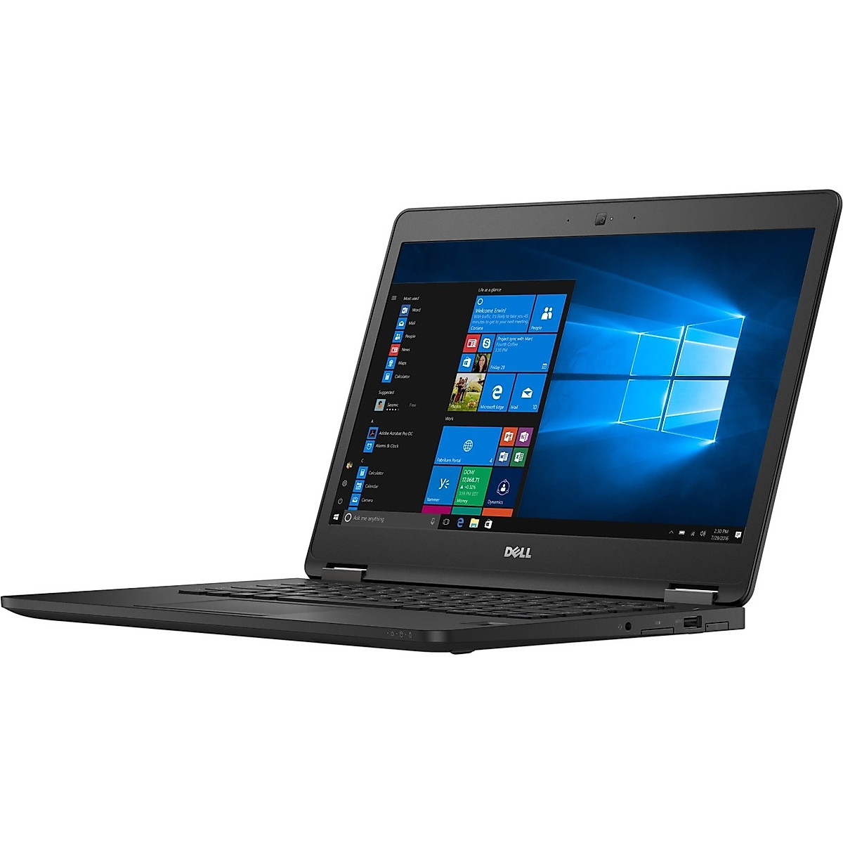 Dell E7470 Latitude 7470 14" Laptop (Intel Core i5-6300U, 8GB 2133MHz DDR4 RAM, 180GB SSD, Windows 10 Pro, Black)