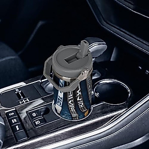 WITHSBKK 30oz Car Cup Ice Hockey Sticks Printed with Portable, Stainless Steel Travel Mug, Vacuum Insulated Tumbler And Straw, Leakproof for Car & Outdoor, UV Printed Design