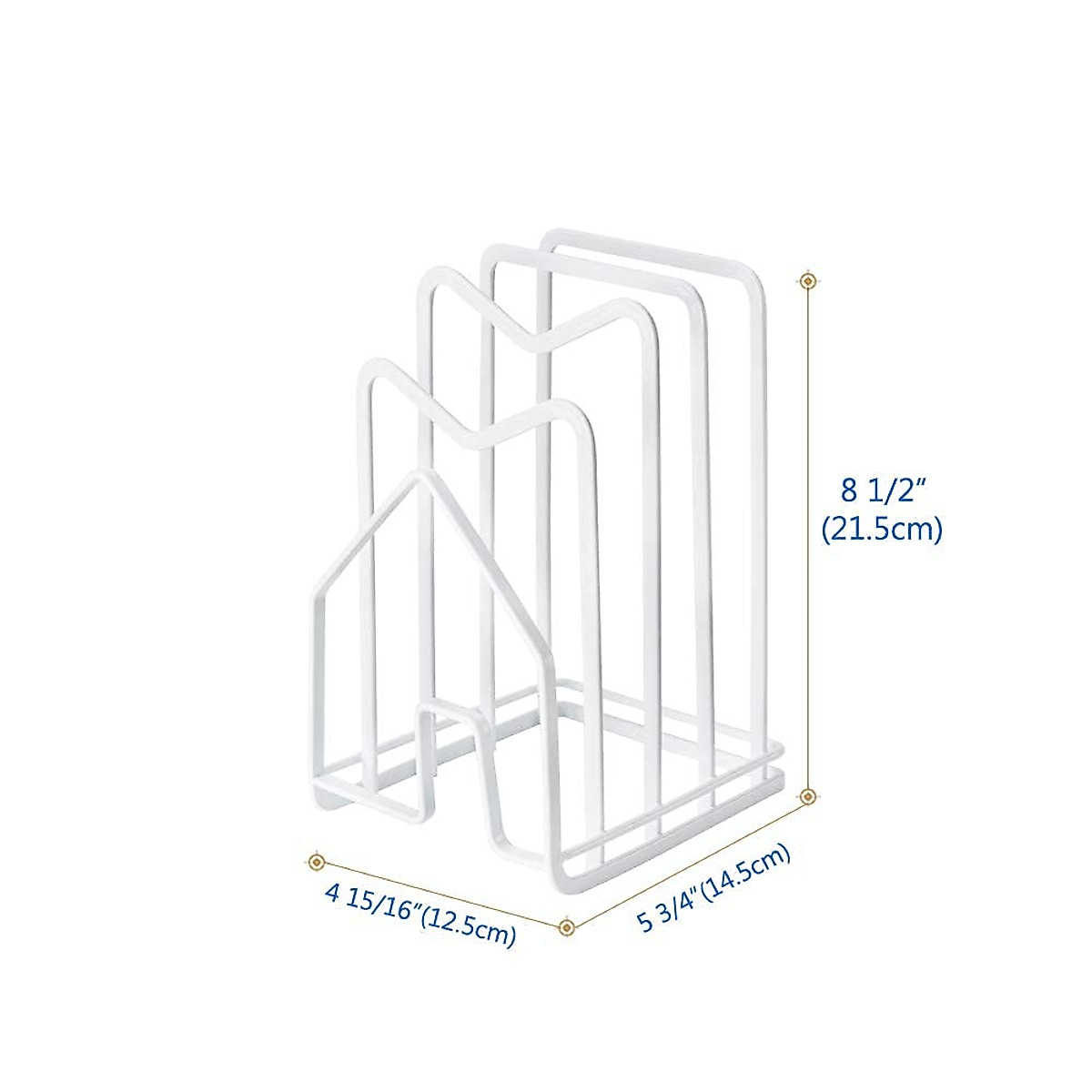 Lunmore Kitchen Pantry Organizer Rack for Dinnerware, Bakeware, Cookware, Cutting Boards, Pan Lids