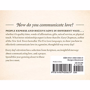 The One Year Love Language Minute Devotional: A 365-Day Daily Devotional for Christian Couples (One Year Signature Line)