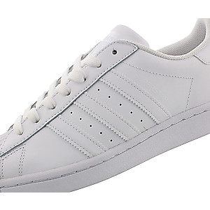 Adidas Men's Super Star Sneaker, White/Black/White, 9.5