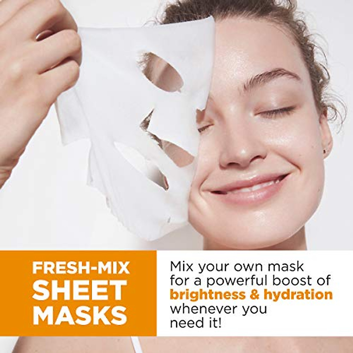 Garnier SkinActive Glow Boost Fresh-Mix Sheet Mask with Vitamin C, for all skin types, 1 count