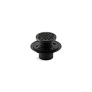 Kohler 9135-BL Round Design Tile-in Shower Drain, Matte Black