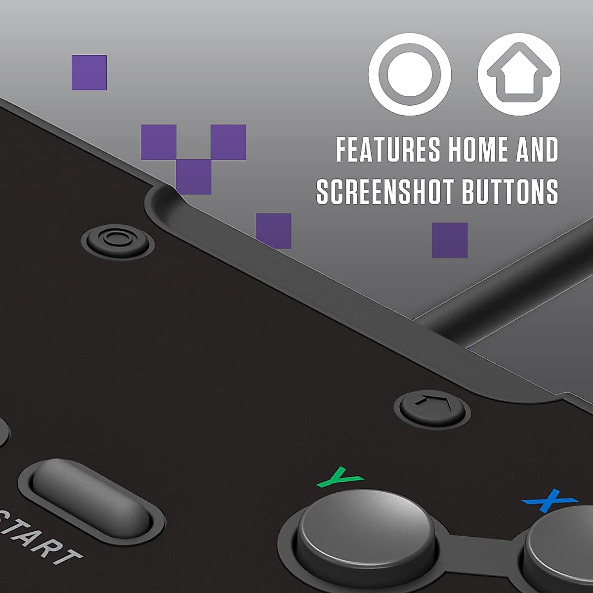 Retro-Bit Legacy 16 Wired USB Controller - Features Home, SS & ZL/ZR Buttons - for Switch, PC, MacOS, RetroPie, Raspberry Pi - Onyx