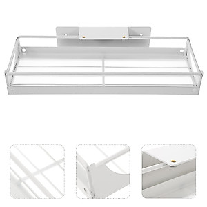 Hemoton drawer rack Under Sink Cabinet Organizer sliding kitchen storage undershelf storage basket Pull Out Shelf Drawer Basket vanity drawer Partition white dressing table carbon steel