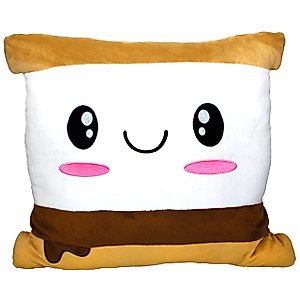 Scentco Smillows - Patented Gourmet Scented Stuffed Plush Pillows (S'Mores Marshmallow) - Accent, Throw, Decorative Pillows - Kids Room Decor, Gift for Kids