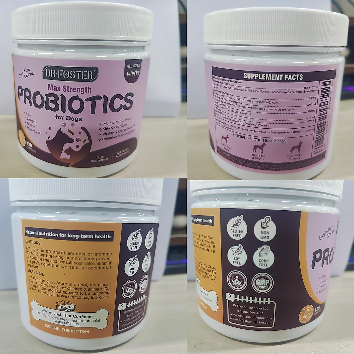 Dog Vitamins & Probiotics Supplements for Dogs