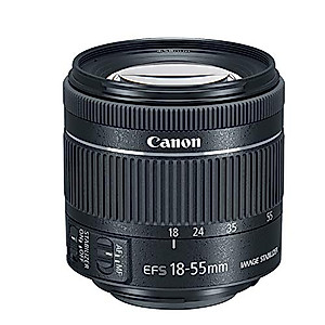 Canon EOS 800D / Rebel T7i w/Canon EF-S 18-55mm F/4-5.6 is STM Zoom Lens & Professional Accessory Bundle W/ 128GB Memory Card & Back-Pack Case & Spare Battery & More