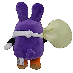 YIYO Mario Bros, U Nabbit Purple Rabbit Plush Toy Stuffed Animal Figure, 8.7 inch