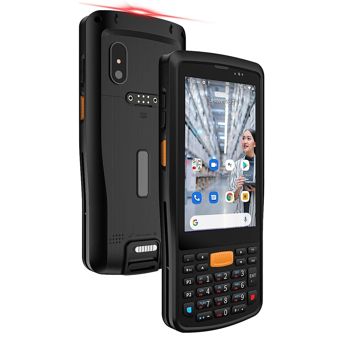 BIX Android 11 Barcode Scanner,Handheld Mobile Compueter with 1D 2D Scanner, 4GB RAM&64GB ROM, WiFi,4G LTE,IP65 Rugged PDA for Inventory Management