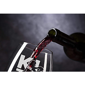 Hat Shark Football Sports Athletic Player - Laser Engraved Stemless Wine Glasses (Kittle #85)