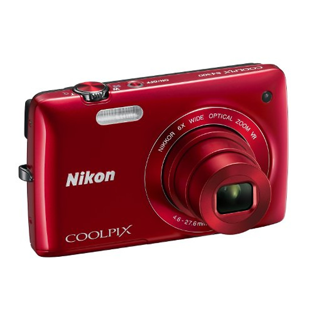 Nikon COOLPIX S4300 16 MP Digital Camera with 6x Zoom NIKKOR Glass Lens and 3-inch Touchscreen LCD (Red)