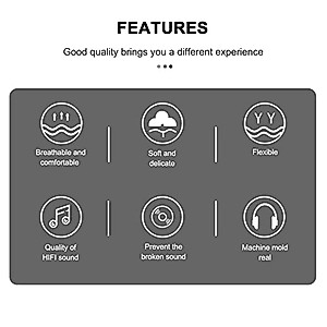 Aiivioll Replacement Ear Pads Compatible with SYNCHROS E50BT E50 S500 S700 Wireless EarPads Headphones Ear Pads Protein PU Leather Ear Pads Repair Parts (Black)