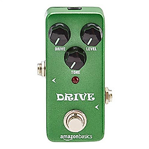 Amazon Basics Overdrive Guitar Effect Pedal, True Bypass, 2 Modes, Green