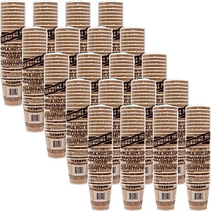 Genuine Joe 11256CT Rippled Hot Cup, 10oz., 500/CT, Brown