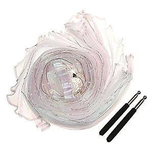 Halloween Belly Dance LED Angel Wings,Bar Belly Dance Light Up Stage Wear 360 Degrees Performance Props LED Wing for Women(White)