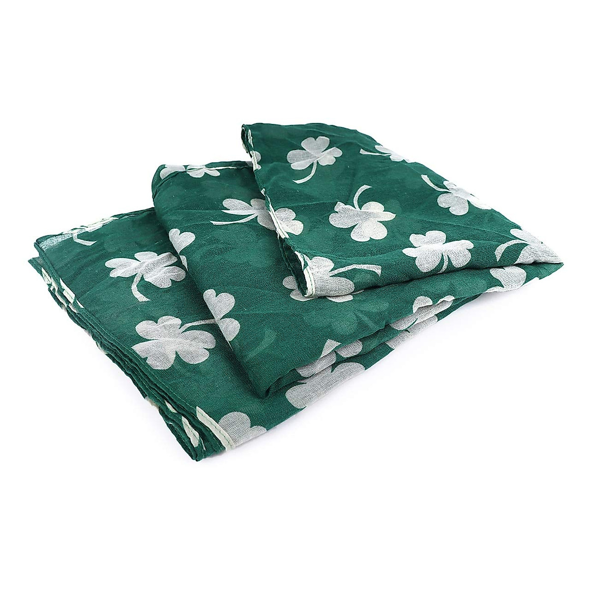 Nollia Green Shamrock St. Patrick's Day 2-Pack Scarf Set for Women