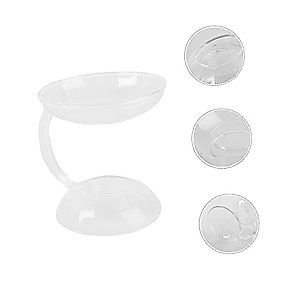 HOMSFOU 1pc Tableware Storage Cup Tray Decor Clear Glasses Clear Glass Bowls Trifle Bowl Glass Dessert Display Stand Candy Display Rack Glass Handmade Bawl Glass Bawl Special Bawl Unique