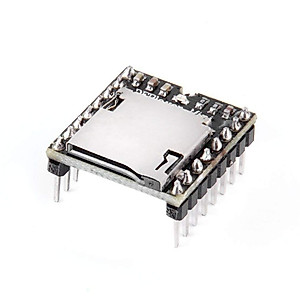 HiLetgo 2pcs mp3 Player Mini MP3 Player Audio Voice Module TF Card U Disk Board for DFPlayer Audio Voice Music Module