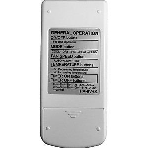 YING RAY Replacement for Carrier Air V Airv Rv Air Conditioners Remote Control for 12-50095-00 12-50074-00 12-50152-00 68RV11302A 68RV14102A 68RV14103A 68RV14112A 68RV15102A 68RV15103A 68RV0010AA