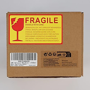 stonylab Glass Beaker, 1 Pack Borosilicate Glass Graduated Low Form Griffin Beaker with Pouring Spout Lab Beaker, 250 ml