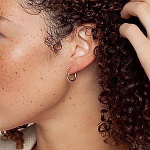 Yellow Gold Endless Hoop Earrings