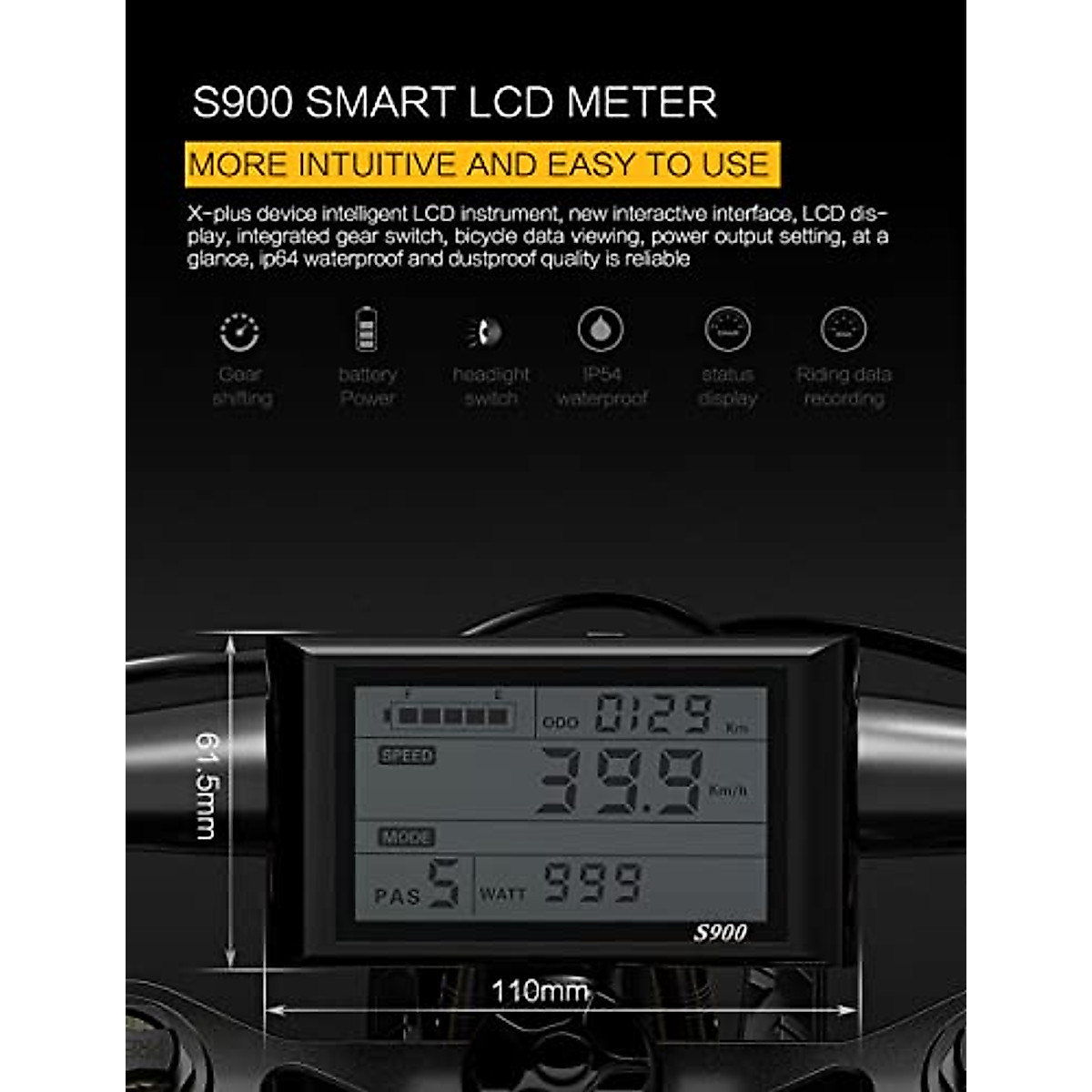 Bezior X PLUS Electric Bike for Adults, Foldable 26"x4.0 Fat Tire Electric Bicycle, 1500w Motor 48V 17.5Ah Removable Lithium Battery, Up to 25 MPH, Shimano 27-Speed Gear and Dual Shock Absorber Ebikes