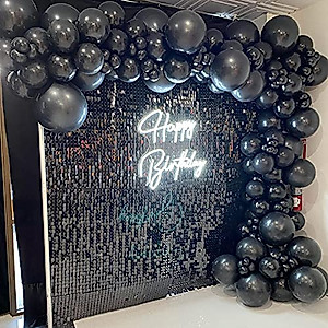 5 Inch Black Balloons 100 Pack, JOGAMS Latex Party Balloons for Birthday Party, Small Balloons for Baby Shower Wedding Anniversary Halloween Party Decorations